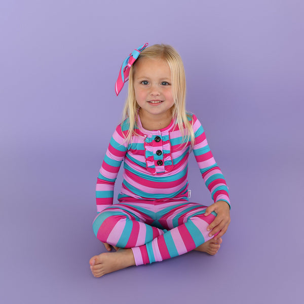 Maddie Stripe RUFFLE TWO PIECE – Gigi and Max Wholesale