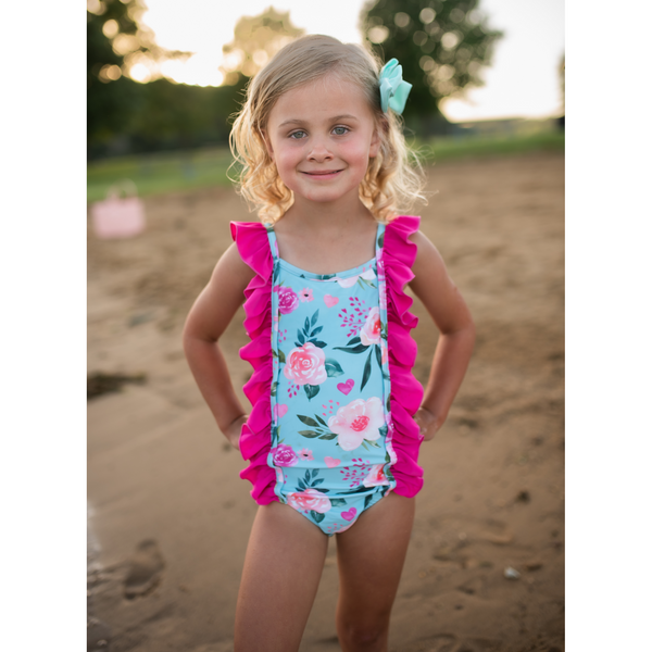 Callie Ruffle One Piece SWIMSUIT – Gigi and Max Wholesale